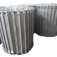 China Perforated Stainless Steel Metal Chain Plate Conveyor Belt Steady for sale