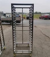China Stainless steel 201 304 Bakery Rack Trolley Flat chain plate support for sale