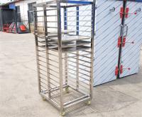 China Standard Size Bakery Trolley With Trays Stainless Steel 201 304, for sale