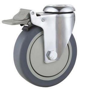 China 06-Medical caster Plastic brake caster TPR wheel for sale