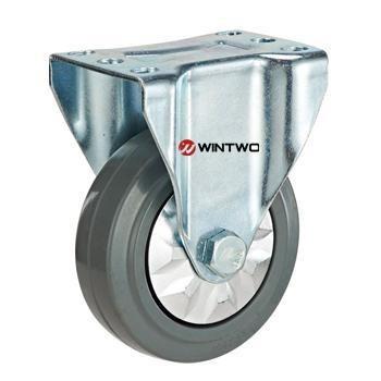 China Elastic TPR side brake castor for sale
