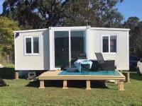 China 40ft Foldable Mobile Expandable Container Home Q235 / Q345 Light Steel Frame for sale