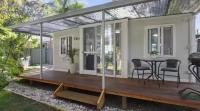 China 40ft Foldable Mobile Expandable Container Home Q235 / Q345 Light Steel Frame for sale