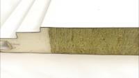 China Contemporary Rock Wool Composite Roofing Panels For Cold Room Construction for sale