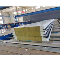 China Noise Reduction Rock Wool Sandwich Insulation Panel For Steel Thickness 0.4 - 0.8mm for sale