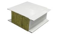 China Rockwool Insulated Sandwich Wall Panels For Cold Room And Freezer Construction for sale