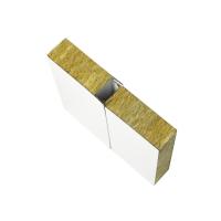 China Rockwool Insulated Sandwich Wall Panels For Cold Room And Freezer Construction for sale