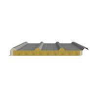 China Rockwool Insulated Sandwich Wall Panels For Cold Room And Freezer Construction for sale