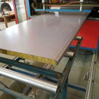 China PPGI Rock Wool Sandwich Insulation Panel Fire Retardant For Cold Room for sale