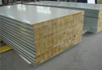 China PPGI Rock Wool Sandwich Insulation Panel Fire Retardant For Cold Room for sale