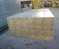 China PPGI Rock Wool Sandwich Insulation Panel Fire Retardant For Cold Room for sale