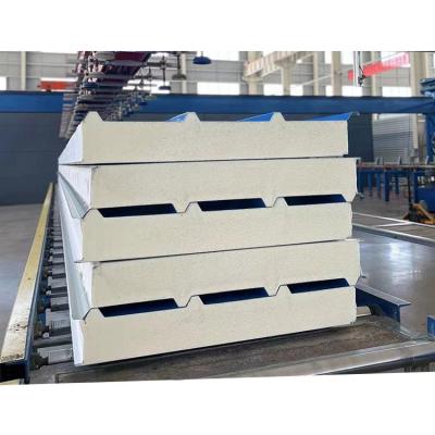 China Fireproof Insulated Sandwich PU Roof Panel With B1 Grade And 0.4-0.8mm Steel Thicknes for sale