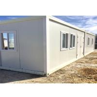 China Detachable Extendable Flat Roof Container House For Warehouse With Sandwich Panel Wall for sale