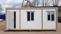 China 20ft Foldable Office Prefabricated Container House Easy Folding With Sandwich Panel for sale
