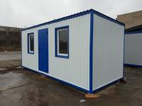 China Thermal Insulation Flat Pack Container Fireproof 20ft Luxury Prefab Container Homes for sale