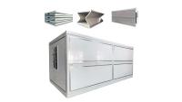 China Warehouse Steel Folding Container House Fireproof With Q235 / Q345 Light Steel Frame for sale