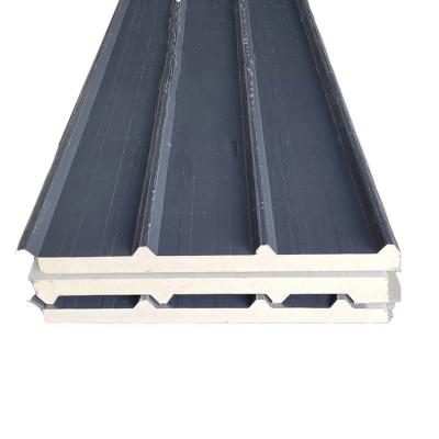 China Clean and Tidy Exterior Wall Sandwich Panels Produced with PU Polyurethane Core Material for sale