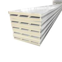 China Clean and Tidy Exterior Wall Sandwich Panels Produced with PU Polyurethane Core Material for sale