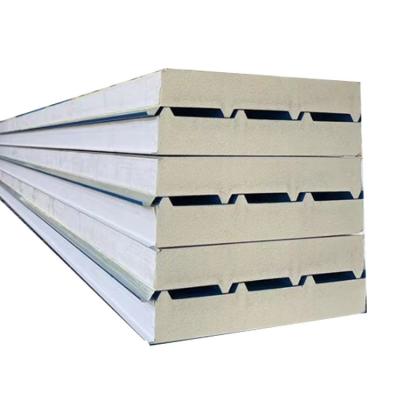 China Galvanized Steel Surface Material Pu Sandwich Panels for Cold Room Thermal Insulation for sale