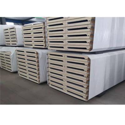 China White Polyurethane Foam Insulated Sandwich Wall Panels For Cold Storage High Detisy for sale