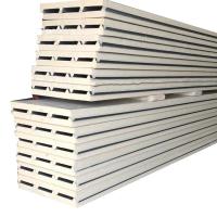 China WHITE PPGI Polyurethane Foam Sandwich Panels for Insulated Freezer Storage Walls and Roofs for sale