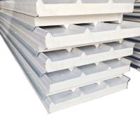 China WHITE PPGI Polyurethane Foam Sandwich Panels for Insulated Freezer Storage Walls and Roofs for sale