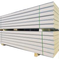 China WHITE Professional Steel Thickness 0.4-0.8mm Cam Lock PU Sandwich Panel for Cold Room for sale