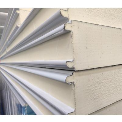 China Galvanized Steel Surface PU Polyurethane Sandwich Wall Panels for Building Insulation for sale