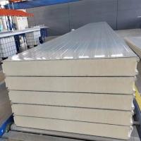 China Fireproof Polyurethane Pu Sandwich Panel for Prefab House Interior Exterior Roof Wall for sale