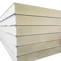China Polyurethane PU Sandwich Panel Fireproof 50 - 200mm Thiskness For Cold Room for sale