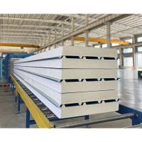 China Insulated Polyurethane Metal Sandwich Panels For Roofing Steel Thickness 0.4 - 0.8mm for sale
