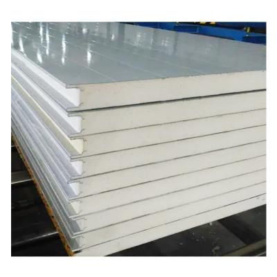 China Galvanized Steel Surface Material 50mm Polyurethane Fireproof Exterior Clean Room Wall for sale
