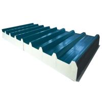 China 100mm Thickness PU Roof Panel Polyurethane Insulated Sandwich Roof Panel for sale