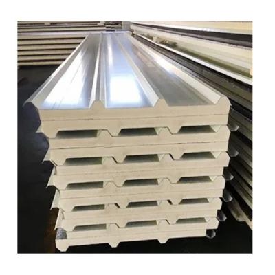 China High Density Insulation Polyurethane Foam Sandwich Panel For Roofing And PPGI Exterior for sale