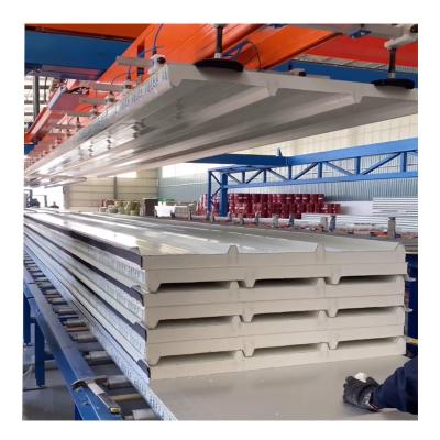 China Contemporary Design Polyurethane Foam Sandwich Wall/Roof for Prefabricated Cold Room for sale