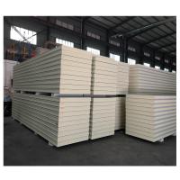 China PPGI Polyurethane PPGI Structure PU Sandwich Panel 950mm Width For Cold Room for sale
