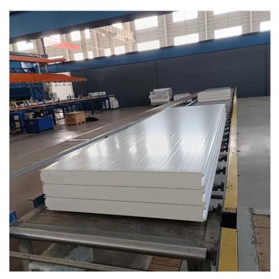 China Insulated Metal PIR Wall PU Roof Panel for Cold Room 50mm Polyurethane Sandwich Panel for sale