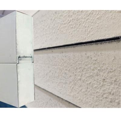 China Insulated Facade Panels 50mm Polyurethane Foam PU Sandwich Panel For Buildings for sale