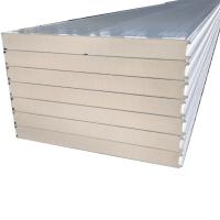 China Insulated Facade Panels 50mm Polyurethane Foam PU Sandwich Panel For Buildings for sale