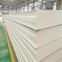 China 200mm Polyurethane Foam Sandwich Wall Panel Lightweight Prefab House Material for sale