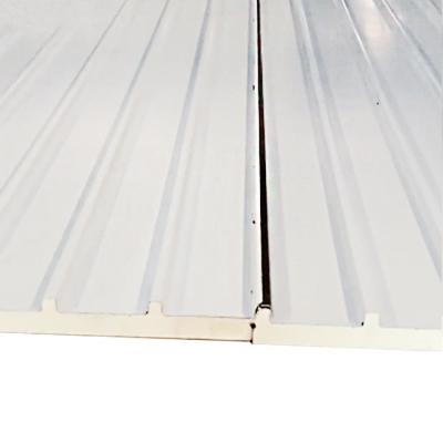 China Long Span Wave Panel white Aluminum Roof Panel Tiles Aluminum Roofing Tile with Heat Insulation For Prefab House for sale