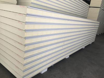 China Mortar Paper Surface Material PU Sandwich Panel for Excellent Heat Insulation and Temperature Resistance for sale