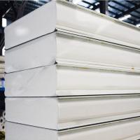 China 50mm Long Lasting Polyurethane Foam Sandwich Panels Board Temperature Resistance for sale