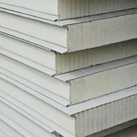 China 50mm Fire Retardant PU Sandwich Panels With Polyurethane Foam for sale