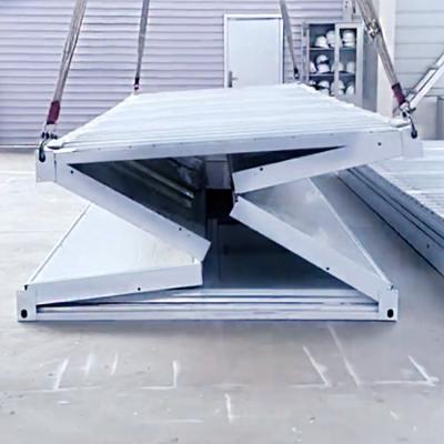 China Convenient Folding Container House with Hardwood Core and Galvanized Steel Frame Package Size 5800mm*2480mm*570mm for sale