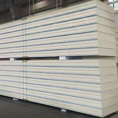 China Polyurethane Foam Core PU Sandwich Panel with Fireproof Grade B1/B2 for sale