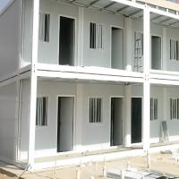 China Bathroom Custom Requirement Living/ Office/ Accommodation Folding Container House with Hardwood Core Material for sale
