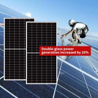 China Commercial 440W Monocrystalline Solar Panel Double Glass PV Module for sale