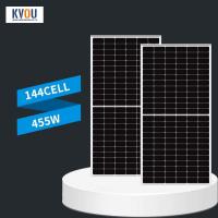 China 455W On / Off Grid Solar Panel Monocrystalline Single Crystal Double Glass for sale