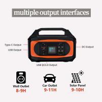 China 110V 220V Portable Solar Power Station 500W Lifepo4 Battery Power Station for sale